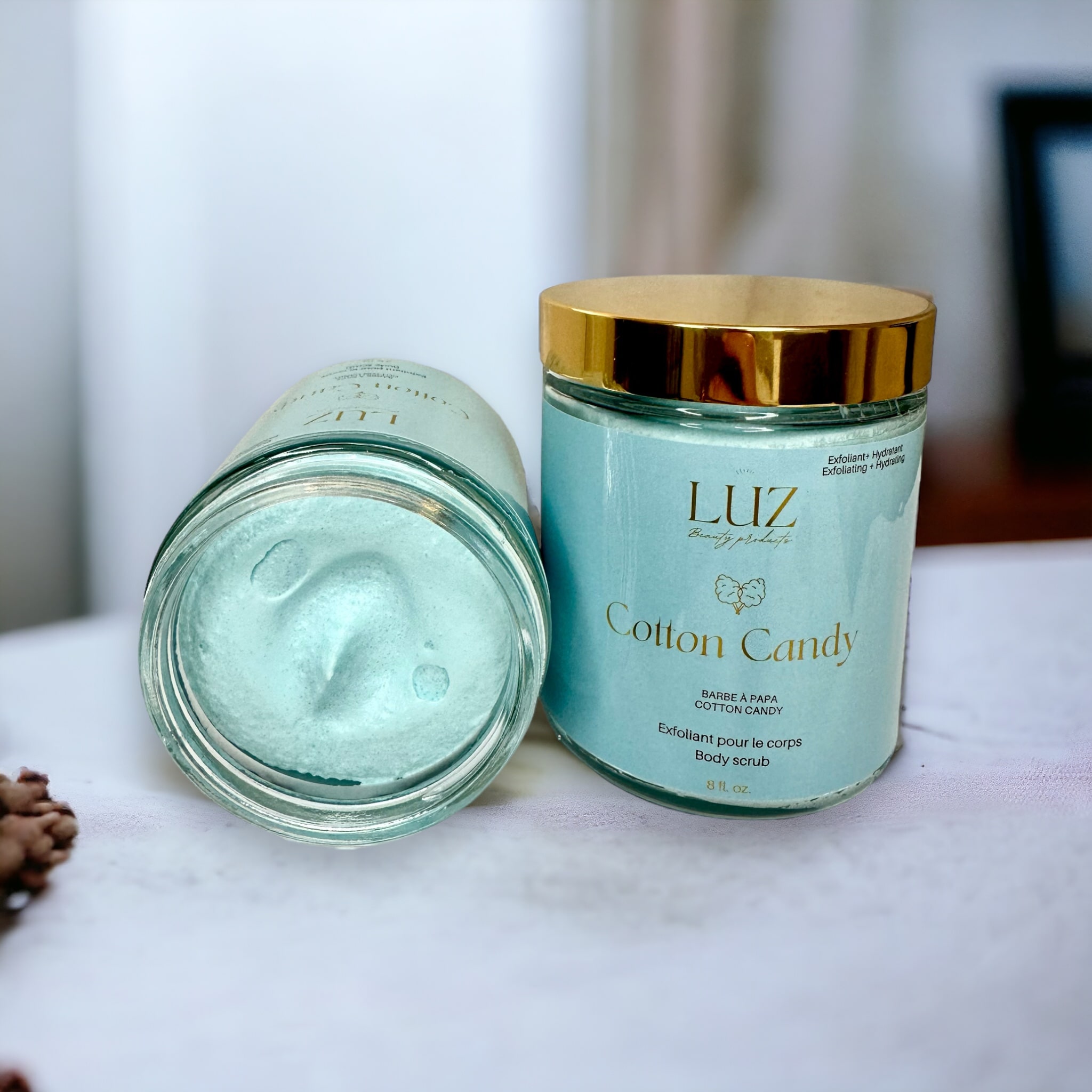 Exfoliant corporel 2-en-1 - Cotton Candy - Luz Beauty Products